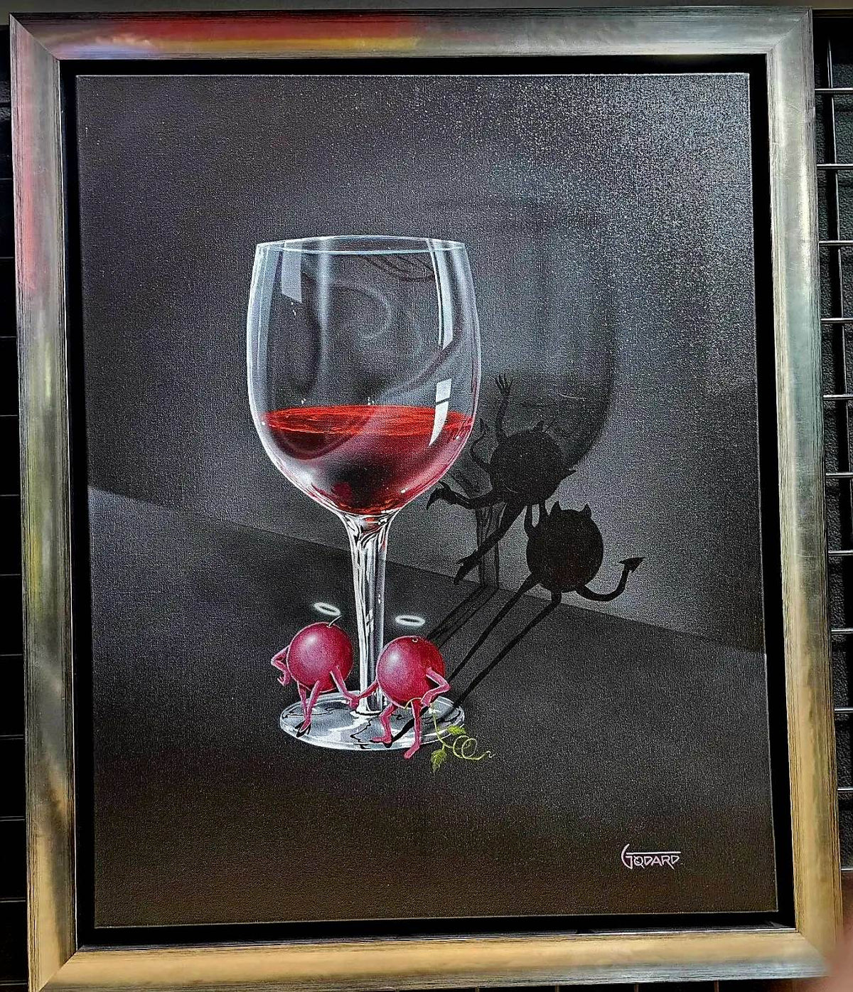 He Devil She Devil Red Wine Original – Olive Vegas Gallery