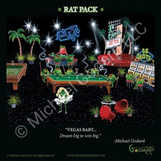 Rat Pack Framed Print – Olive Vegas Gallery